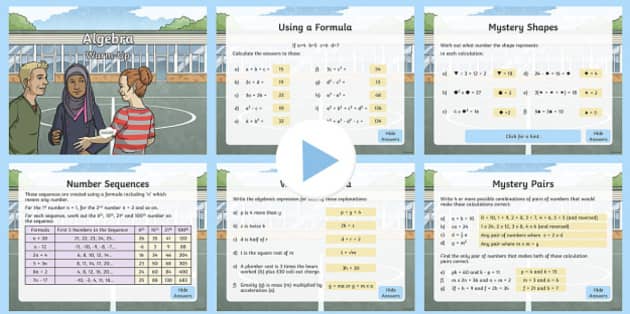 Teaching Algebra To Kids - Twinkl