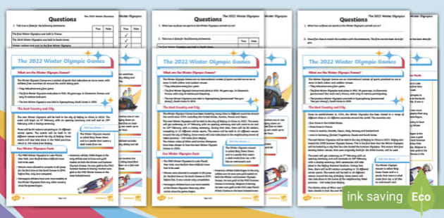 The Winter Olympics - Twinkl