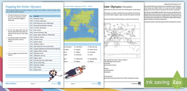 The Winter Olympics - Twinkl