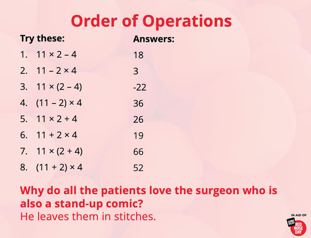 FREE! - 👉 Order of Operations Problems | KS3 | Comic Relief PowerPoint