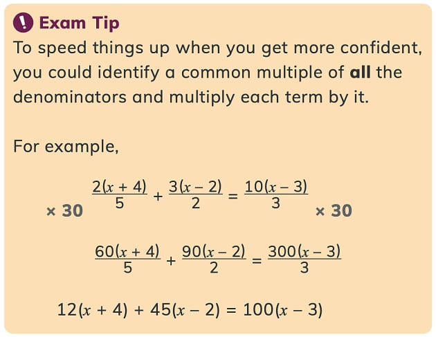 👉 Revision: How to Solve Linear Algebraic Fractions | Beyond Math