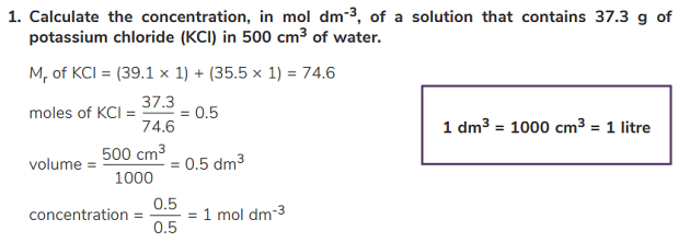 Moles and Solutions | A Level Chemistry | Beyond Secondary