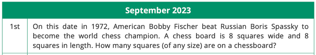 👉 Maths Calendar: Maths Question of the Day | Starters | Beyond