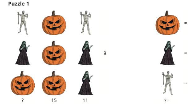 👉 Halloween Algebra Puzzles | KS3 Algebra | Beyond Maths