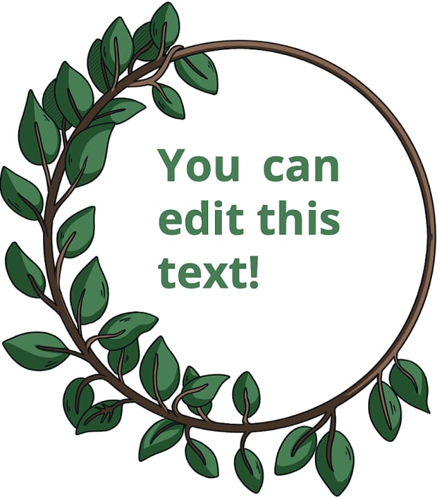 Botanical Editable Notice Poster | Editable Notice Template