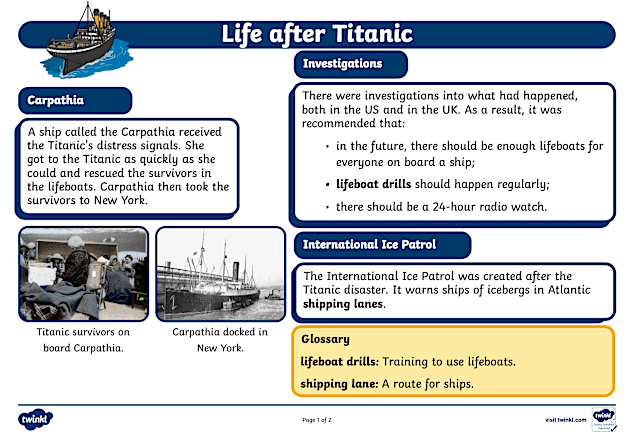 How Can Resources About the Titanic Be Written with Sensitivity and ...