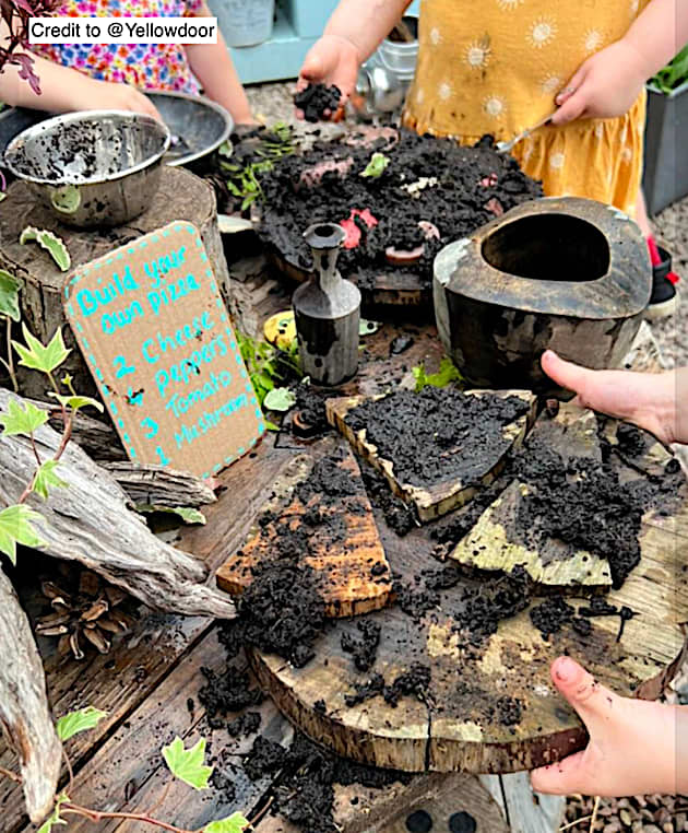 Early Years Autumn Mud Kitchen Ideas - Twinkl