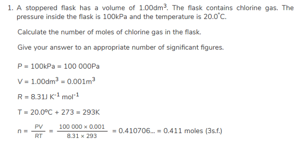 The Ideal Gas Equation | A Level Chemistry | Beyond - Twinkl