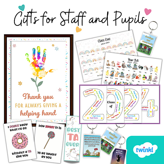 End of Year Gift Ideas for Pupils and Staff - Twinkl