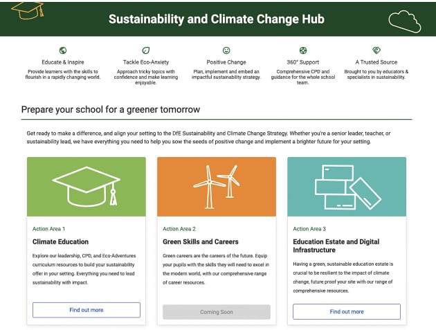 Sustainability and climate change: DfE update - Twinkl Digest Education ...