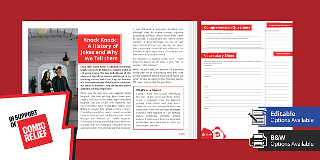 Free Red Nose Day/Comic Relief 2022 - Top Teaching Resources (from EYFS ...