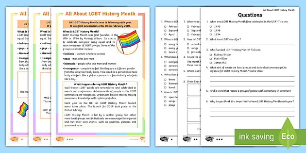 How Can I Celebrate LGBT History Month in My Primary School?