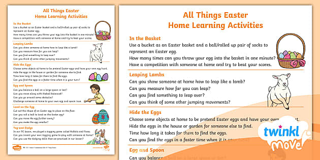 Have a hopping good Easter with these egg-citing Easter themed PE lessons