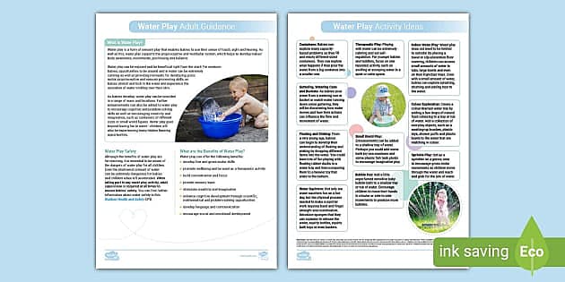 Water Play Guidance and Inspiration for ECEC | Early Years