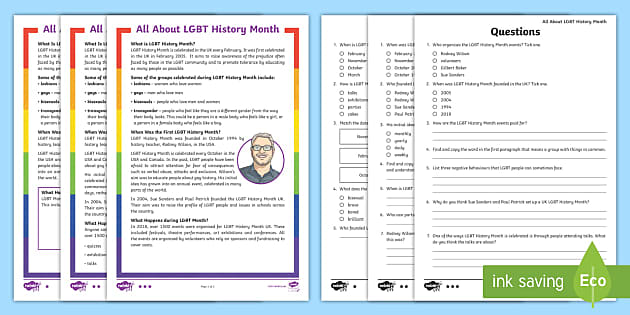 How Can I Celebrate LGBT History Month in My Primary School?