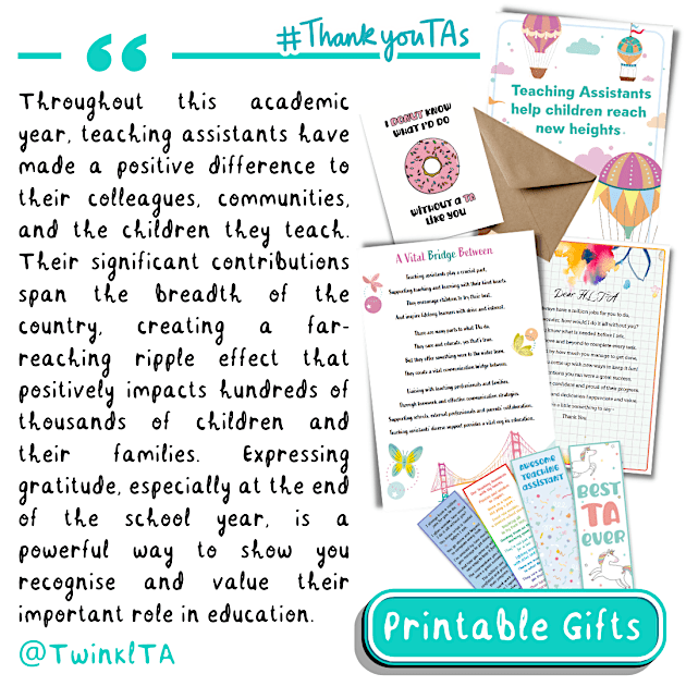 End-of-Year Teaching Assistant Thank You - Twinkl