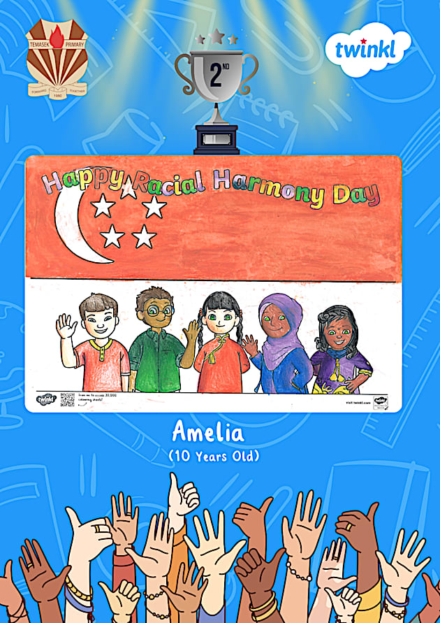 Winner Announcement for The Singapore Racial Harmony Day Colouring Contest
