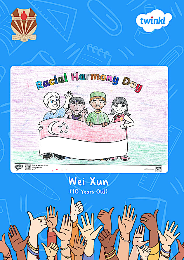 Winner Announcement for The Singapore Racial Harmony Day Colouring Contest