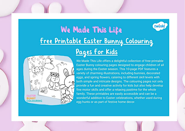 11 Easter Bunny Printable Templates - Twinkl