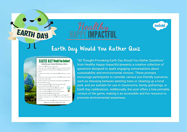 20+ Earth Day Quiz Questions for Children – Printable & Online