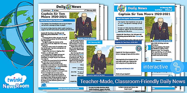 Captain Tom - Twinkl NewsRoom - Twinkl