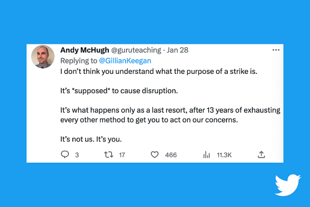 Ed Sec asks teachers to tell school leaders their strike plans