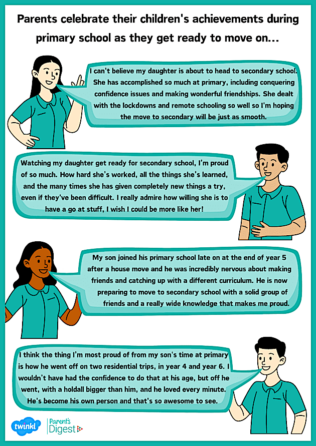 Helping your child recognise and celebrate their achievements as they move