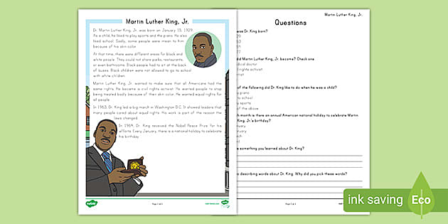 10 Martin Luther King Day Activities | Blog | Twinkl