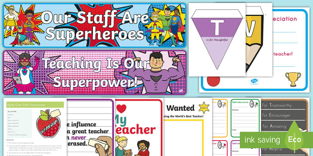 Our Heroes! Celebration Ideas for Support Staff Week