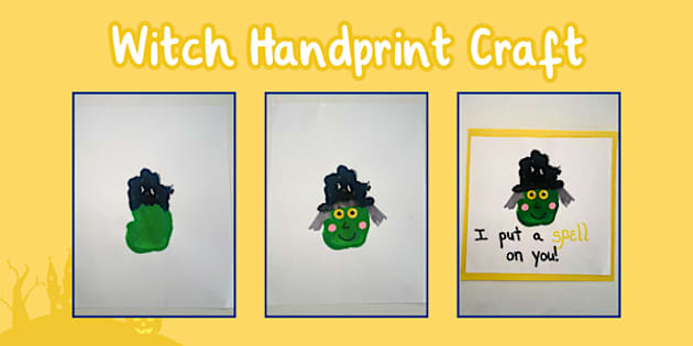 Halloween Handprint Crafts - Twinkl