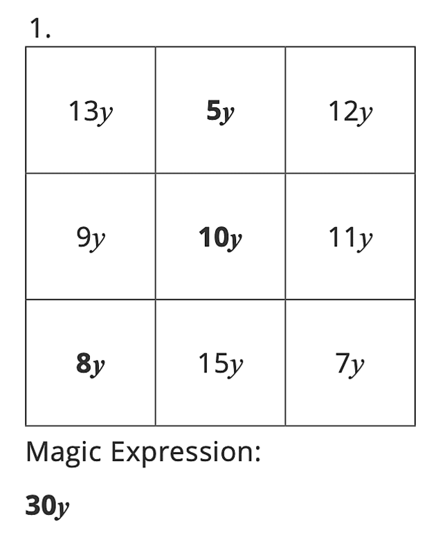 👉 Magic Square: Writing Expressions | KS3 Algebra | Beyond