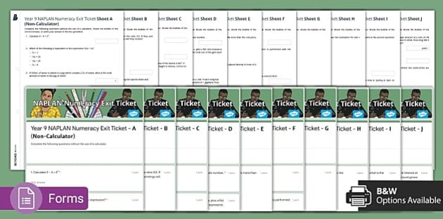 NAPLAN exam prep Google forms - Beyond Secondary Blog
