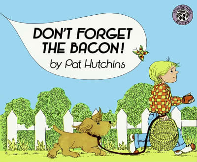 Don't Forget The Bacon - book, teaching resources, story, mat, card,
