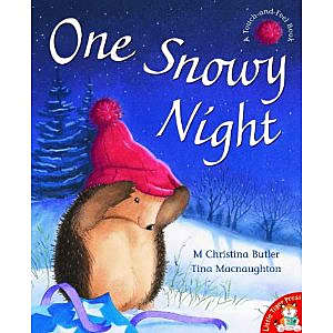 One Snowy Night - book, teaching resources, story, cards, mat, sequencing,