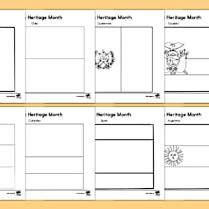 Hispanic Heritage Month | Coloring Pictures | Twinkl