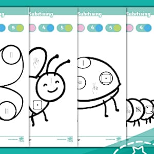 Colour by Subitising - Minibeasts