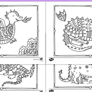 Dragons Coloring Pages | K-5 Teaching Resources | Twinkl