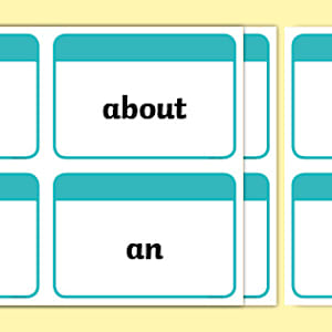 Printable High Frequency Word Cards - 100 HFW - Twinkl