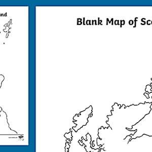 Blank Map of Scotland | Scotland Map Outline