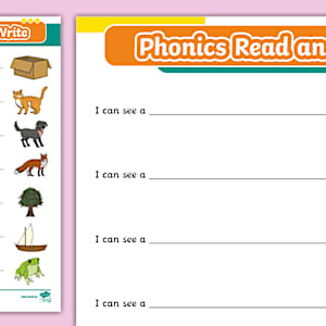 Writing Worksheet | Phonics | Literacy | NZ Primary Resource