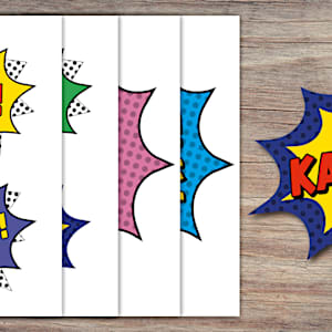Superhero Printable Signs | Twinkl Party