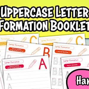 Uppercase Letter Formation Handwriting Practice Booklet