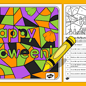 Color by Number Halloween Printable | Resource | Twinkl USA