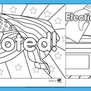 Voting Coloring Pages | Election Day | Twinkl USA - Twinkl