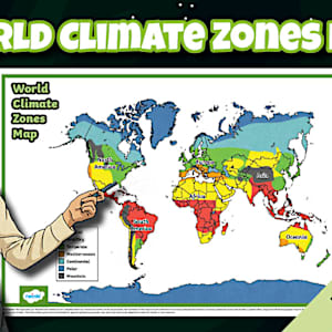 Climate Around the World Zones Map