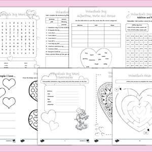 Printable Valentine's Day Activity Sheets