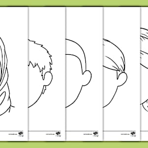 Blank Head Template Outline Drawing | Twinkl USA