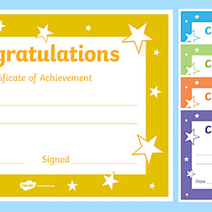 Award Certificate Template | Editable Resource