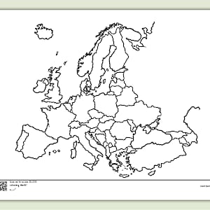Map Of Europe Colouring Sheet | European Day of Languages