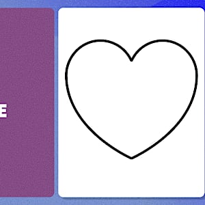 FREE Blank Heart Template | Printable Coloring Template